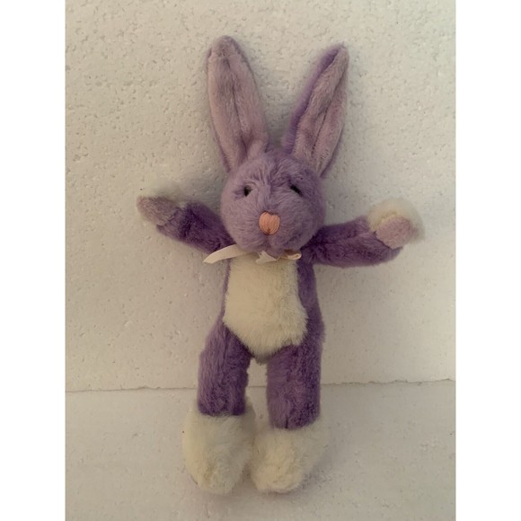 Russ | Toys | Russ Berrie Purple White Bendy Bunny Rabbit Plush ...